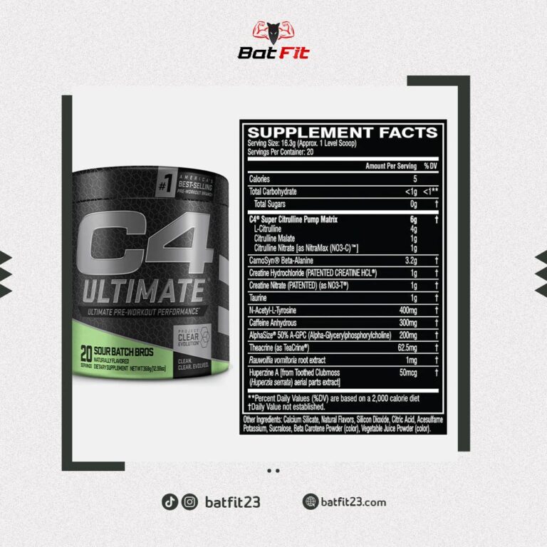 كل ما يخص مكمل الC4 فوائد أضرار وطريقة إستخدام | بات فيت | BatFit